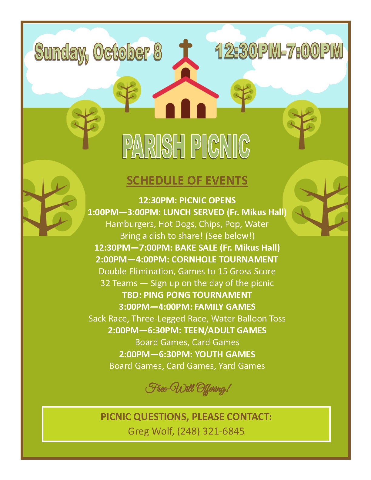 Parish Picnic Details & Registration – SS. Cyril and Methodius Parish